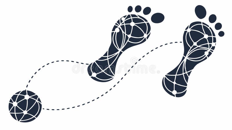 Human Footprints Path Stock Illustrations – 1,053 Human Footprints Path ...