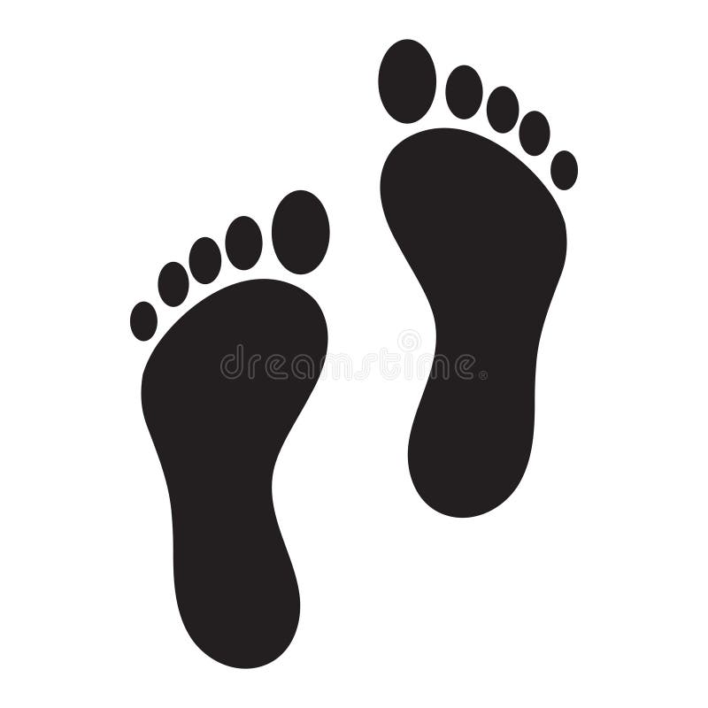 Human Footprints - Vector Stock Illustration Stock Vector ...