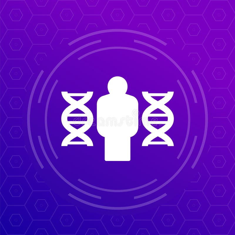 Human Genome, DNA Vector Icon Stock Vector - Illustration of biotech ...