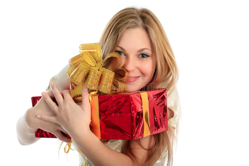 Human gift stock image. Image of package, female, hair - 7355333