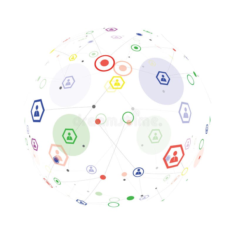 Human globe connection stock vector. Illustration of geography - 50850212