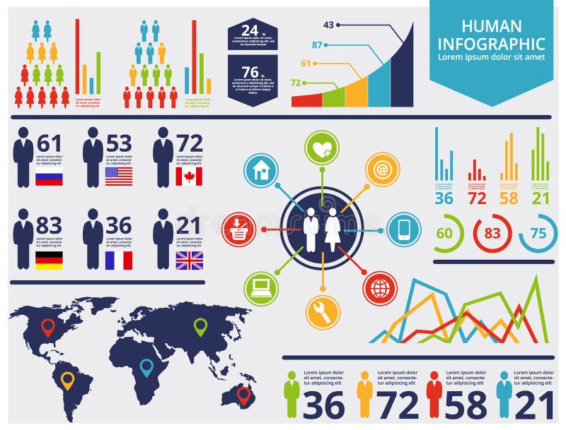Human Graphics stock vector. Illustration of modern, board - 63043760
