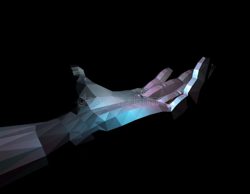 Human Hand and World Map To Control Future Technology and Big Data ...