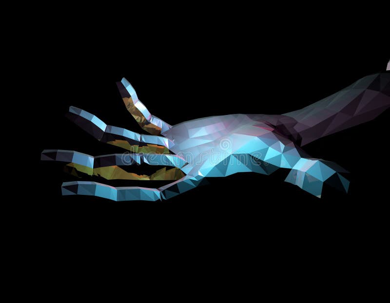 Technology Type Human Hand, Future Technology Stock Illustration ...