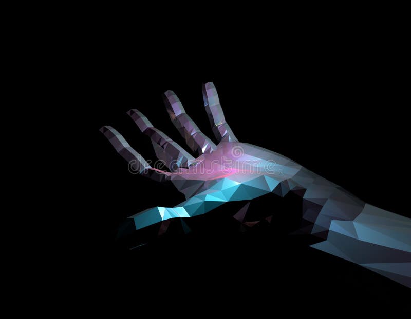 Human Hand and World Map To Control Future Technology and Big Data ...