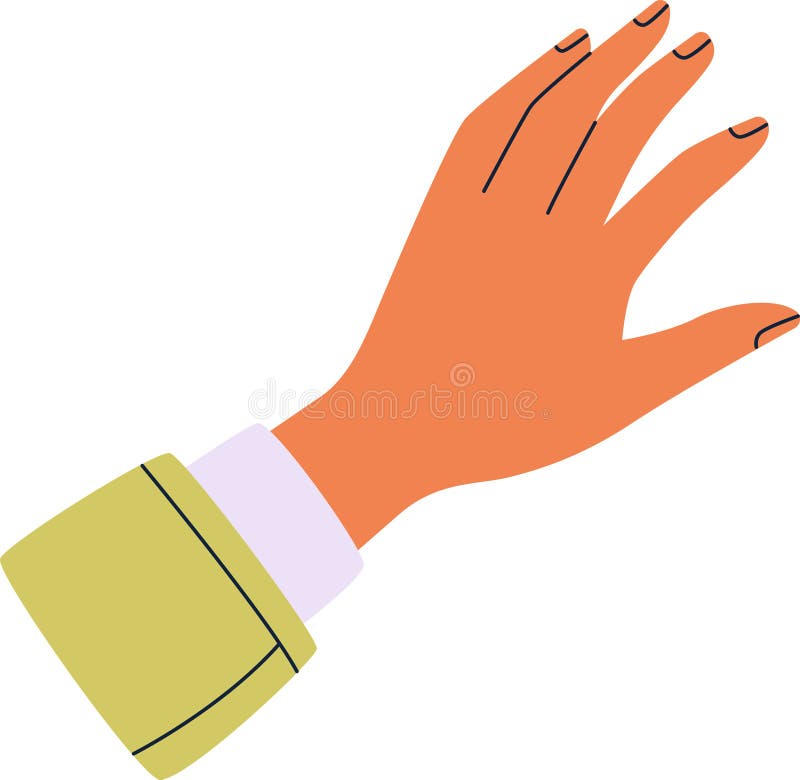 Human Hand Arm stock vector. Illustration of sign, isolated - 329377671