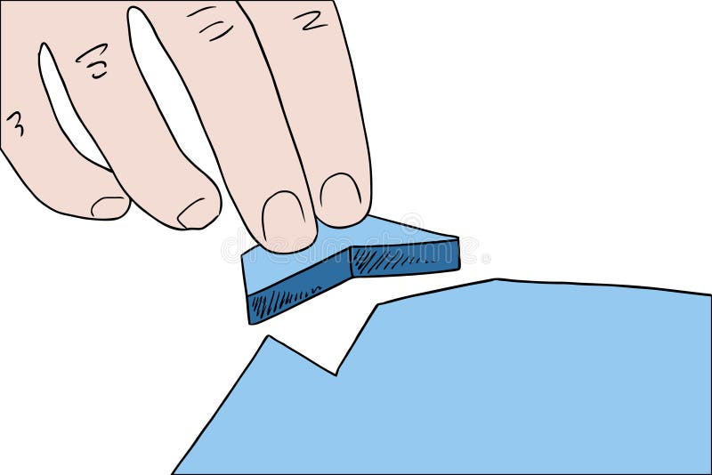 Human Hand Assembling Pieces Stock Vector - Illustration of assembly ...