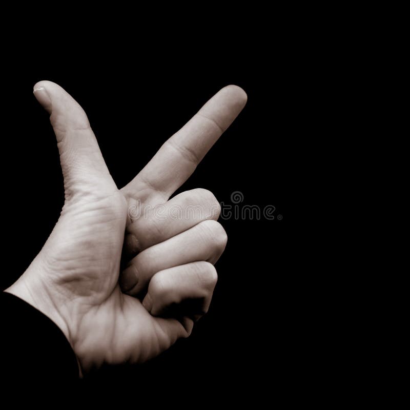 Fingers Number Two Counting Stock Photo - Image of part, finger: 12936660