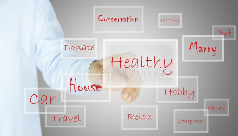 Human Hand Choose Healthy First Stock Photo - Image of beautiful, body ...