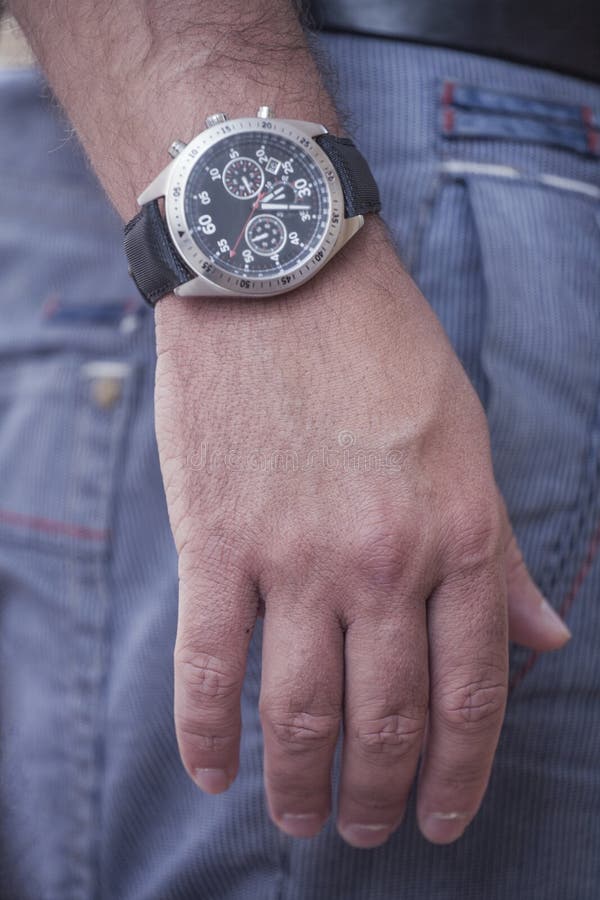 Hand of the clock stock image. Image of black, fashion - 30191881