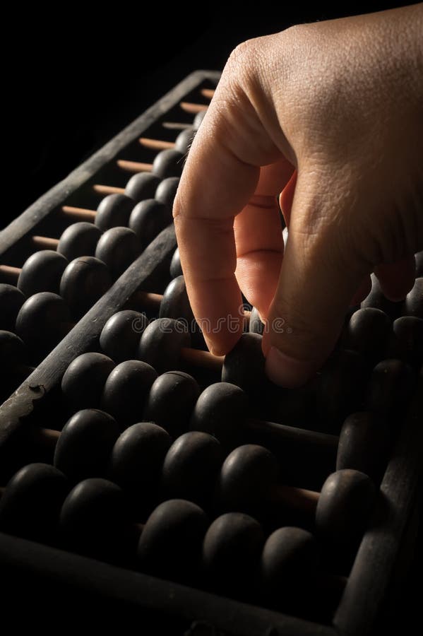 Human Hand Counting with Abacus. Stock Image - Image of antique, paper ...