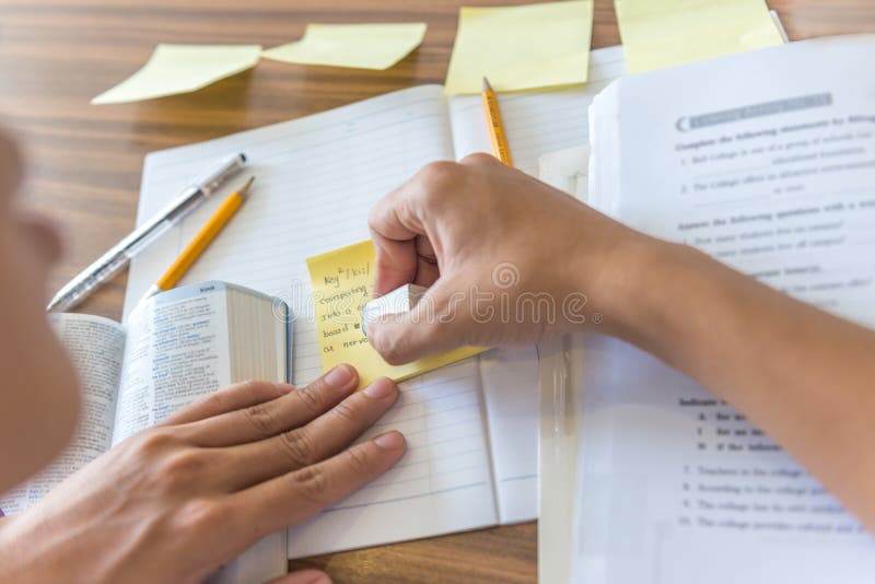 Human Hand Erase Some Words on Sticky Note Stock Photo - Image of ...