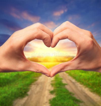 Human Hand Forming a Love Symbol Stock Image - Image of heart, beauty ...