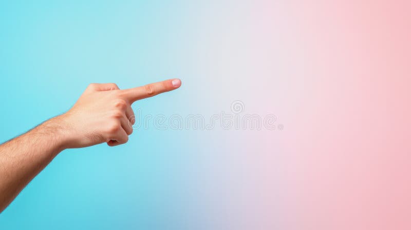 Illustration Human Hand Pointing Index Finger Modern Stock Photos ...