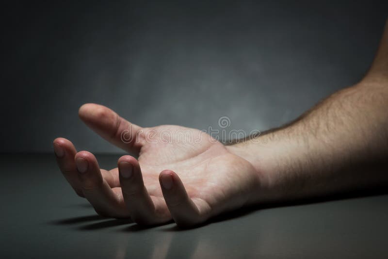 Human Hand Tries To Take Theater Mask on Grey Stock Image - Image of ...