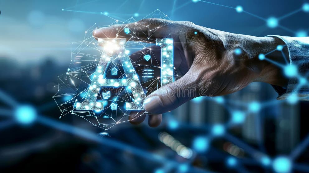 Human Hand Holding Ai Letters, Symbolizing Advancements in Artificial ...