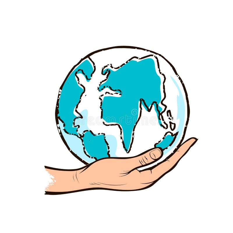 Blue world map stock illustration. Illustration of material - 19663985