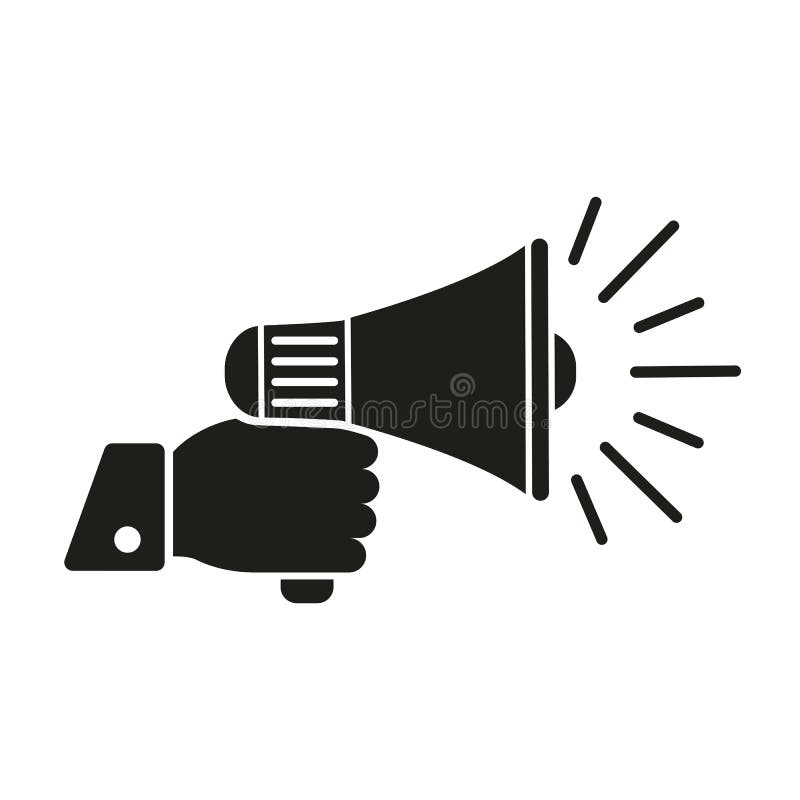 Hand Holding Megaphone Icon Stock Illustrations – 5,824 Hand Holding ...