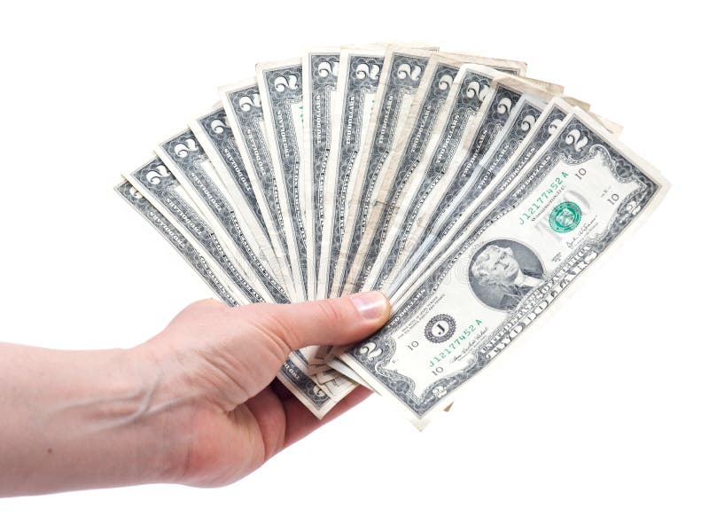 Human hand holding money stock photo. Image of background - 86424406