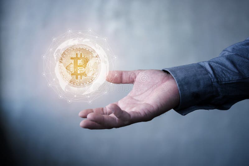 Human Hand Holding Our Planet Earth Glowing Connection with Bitcoin ... Human Hand Holding Our Planet Earth Glowing Connection with Bitcoin ...
