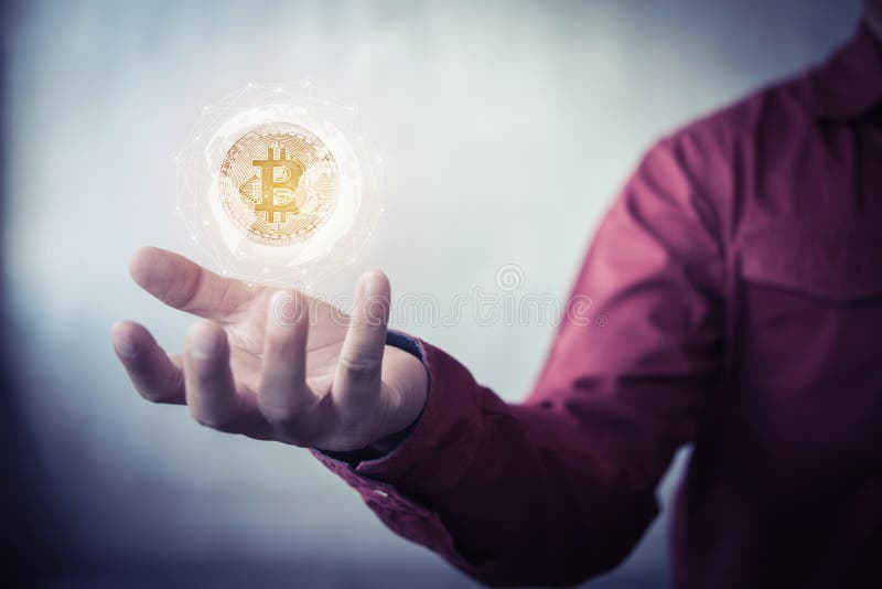 Human Hand Holding Our Planet Earth Glowing Connection with Bitcoin ... Human Hand Holding Our Planet Earth Glowing Connection with Bitcoin ...