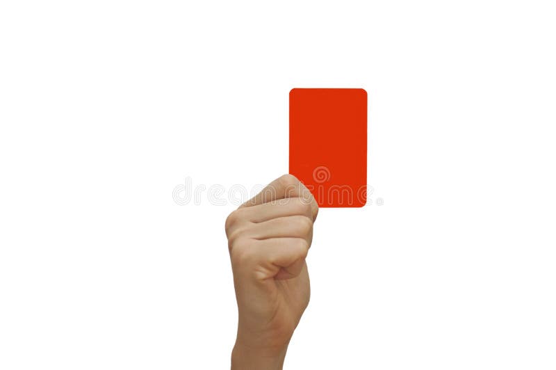 Football Referee Showing You the Red Card Stock Photo - Image of ...