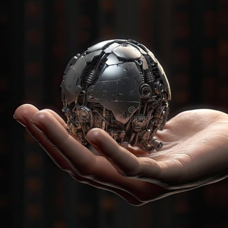 Artificial Intelligence Businessman Holding Hand New Technologies Stock Photos - Free & Royalty ...