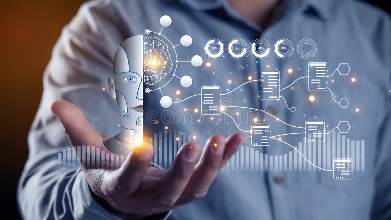 Hand Holding Virtual Global Internet Connection Metaverse.Digital Link ...