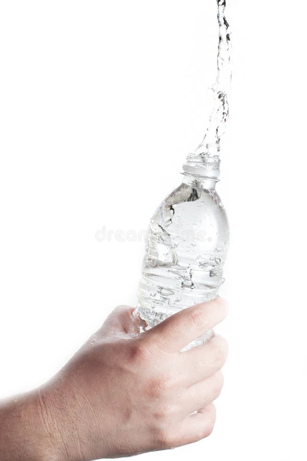 Human Hand Holding A Water Bottle Stock Photo - Image of human, healthy ...