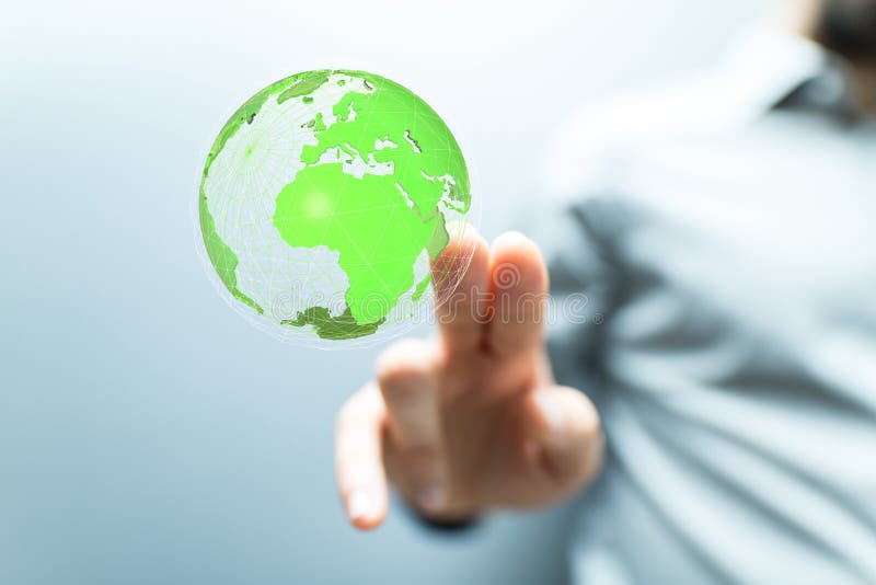 A Human Hand Holding the World in Hands Stock Image - Image of global ...