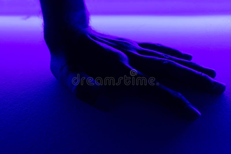 Human hand stock photo. Image of dark, darkness, blue - 249549630
