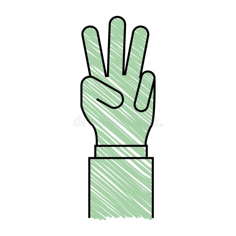 Human hand icon stock vector. Illustration of vector - 79897956