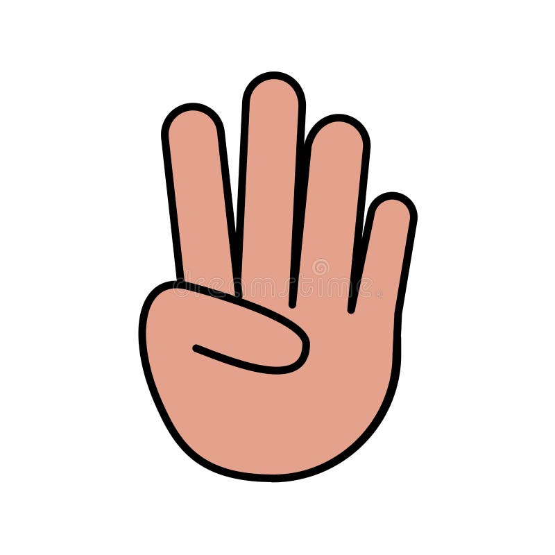 Human hand icon stock vector. Illustration of touch, handshake - 79897399