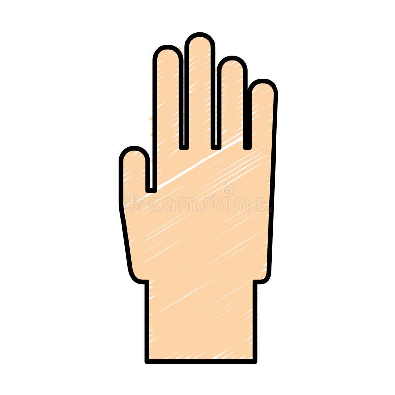 Human hand icon stock vector. Illustration of hand, gesture - 81784812