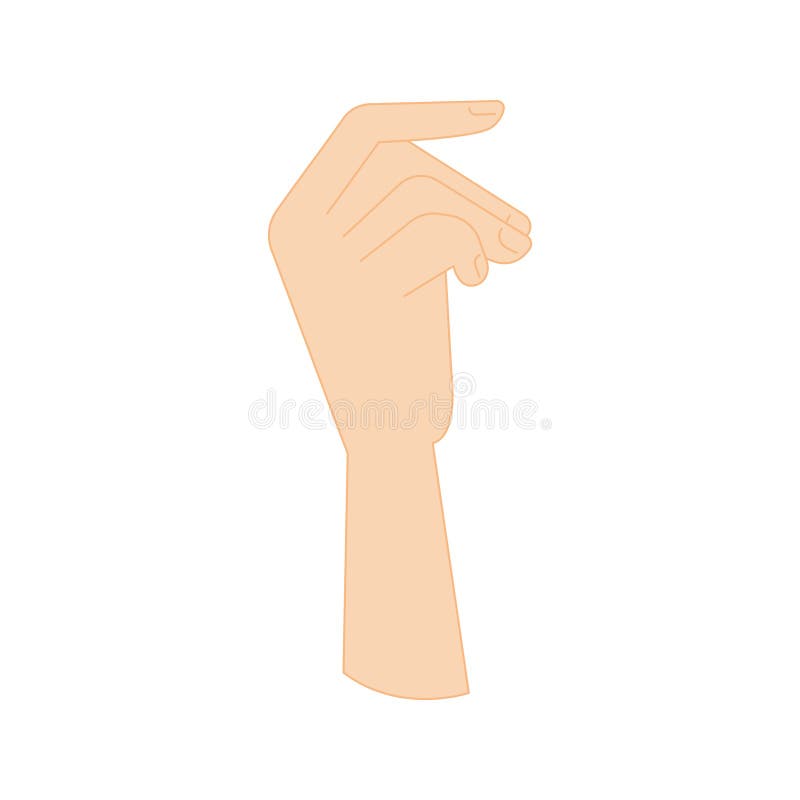 Human Hand Icon Signal Language Vector Stock Illustration ...