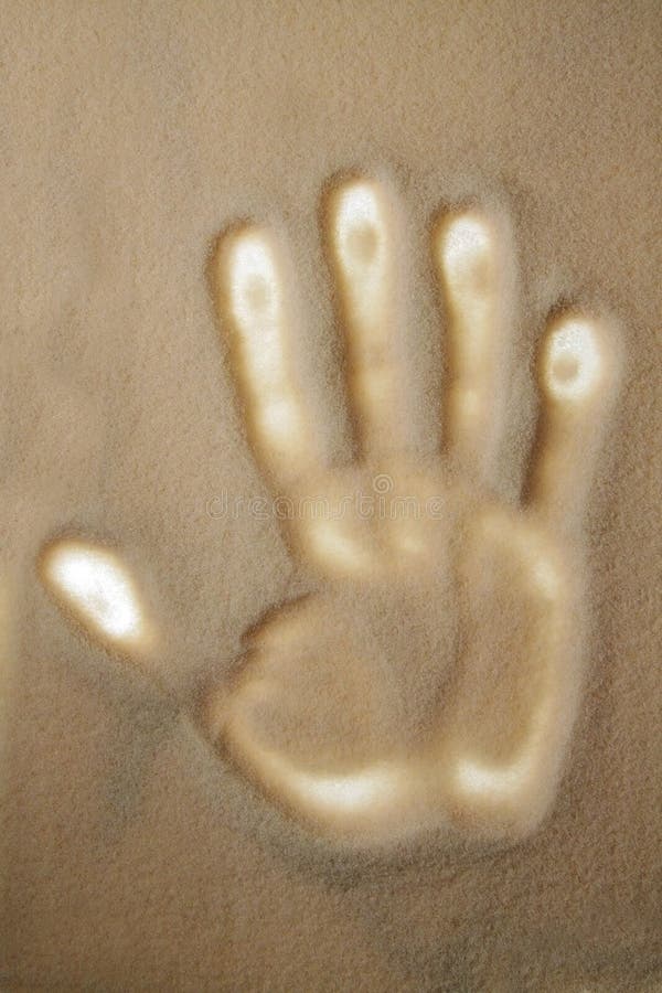 Human hand imprint stock image. Image of biometric, finger - 14269115