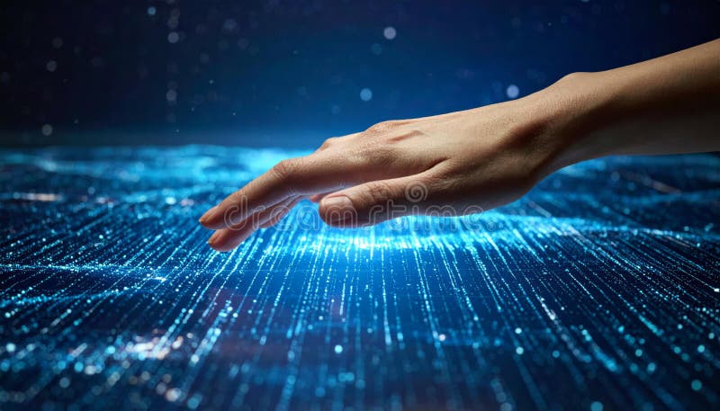 Touching Code Stream Stock Illustrations – 98 Touching Code Stream ...