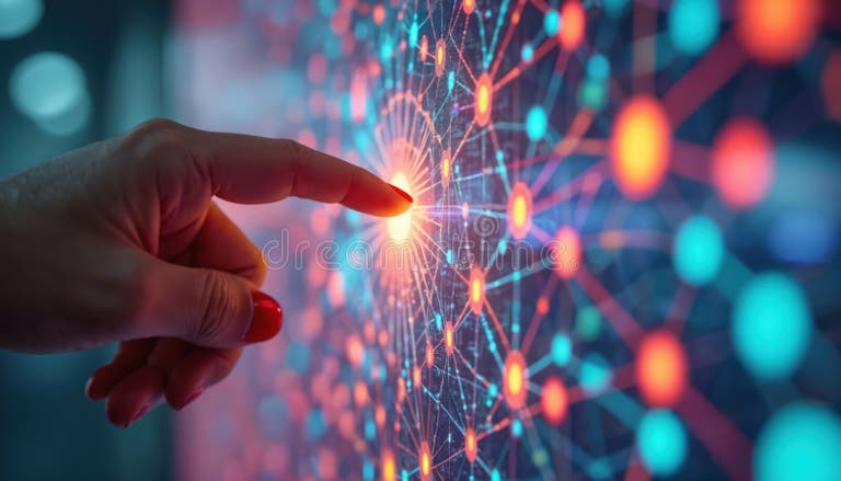 Network Node Visualization Stock Illustrations – 11,654 Network Node Visualization Stock ...