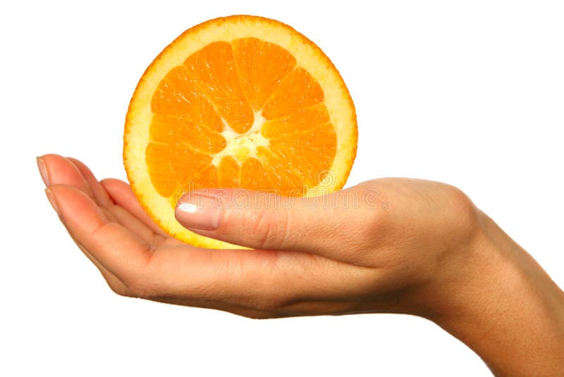 Human Hand Isolated On White Stock Image - Image of breakfast, healthy ...