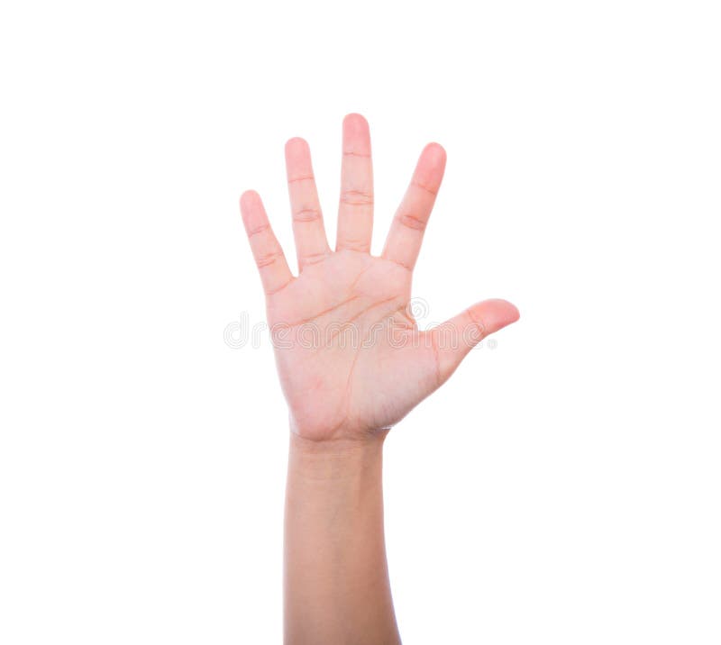 Human Hand Isolated stock image. Image of solution, number - 45208619