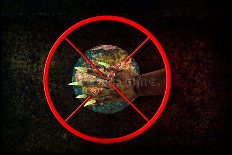 Human Hand with Long Fingernail or Devil Hand Stock Image - Image of ...