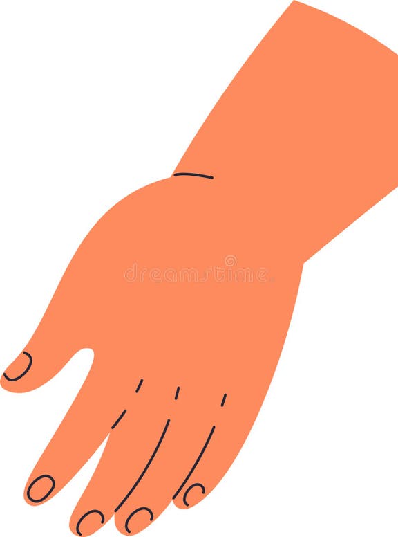 Human Hand Palm stock vector. Illustration of touch - 312544317