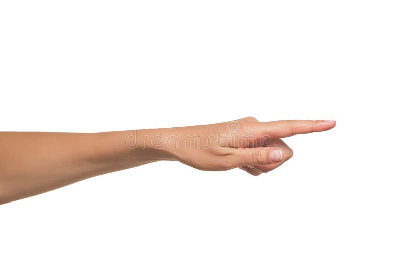 Human Hand Point with Finger. Stock Image - Image of gesture, people ...