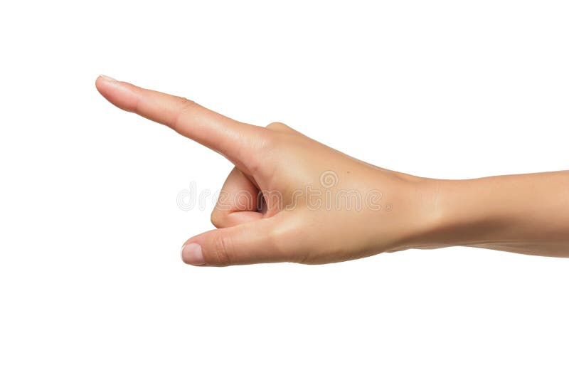 Human Hand Point with Finger Stock Photo - Image of showing ...