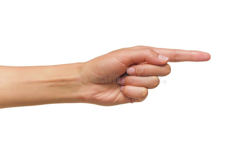 Human Hand Point with Finger Stock Photo - Image of communication ...