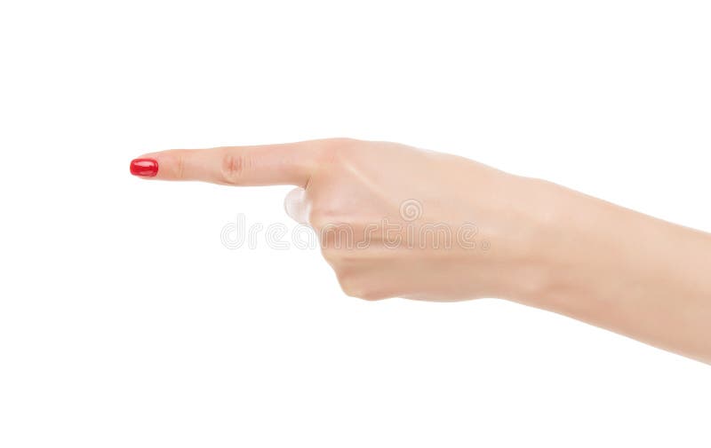 Human Hand Point with Finger Stock Photo - Image of health ...
