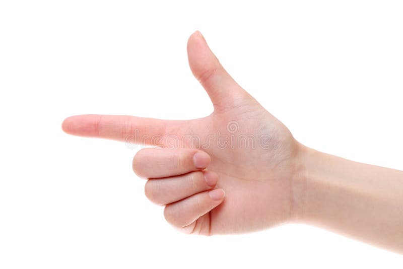 Human Hand Point With Finger Stock Photo - Image of female, gesturing ...