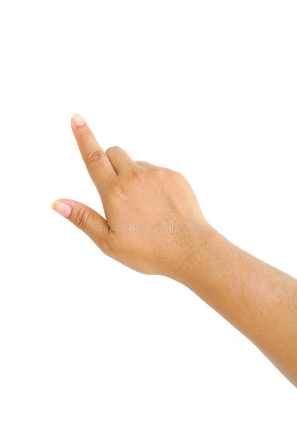 Human Hand Point Something Isolated Stock Photo - Image of anatomy ...