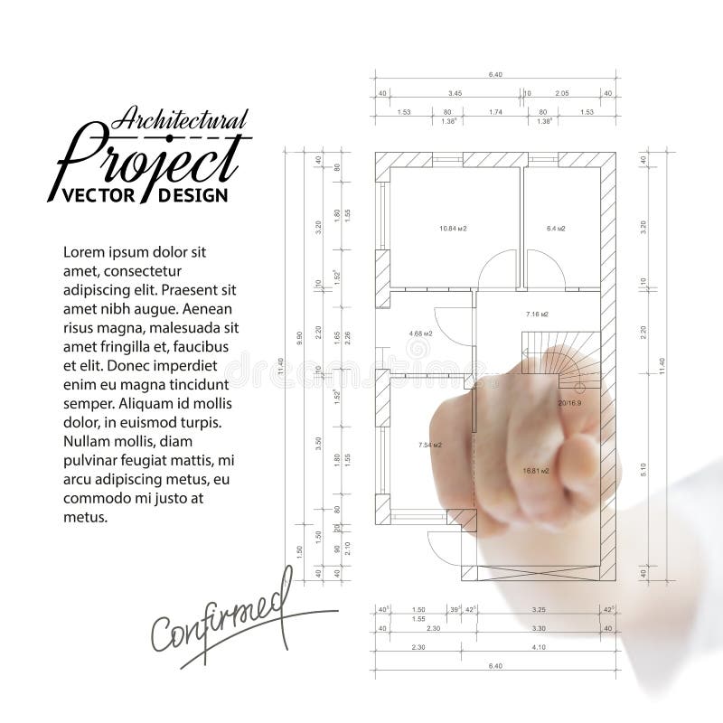 Human Hand Pointing Architecture. Stock Vector - Illustration of hand ...