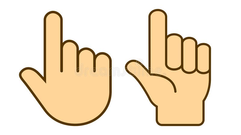 Human Hand with Pointing Finger Vector Cartoon Stock Vector ...